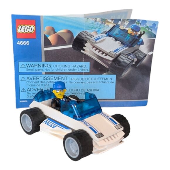 Lego | Toys | Vintage 204 Lego 4666 Speedy Race Police Car City ...